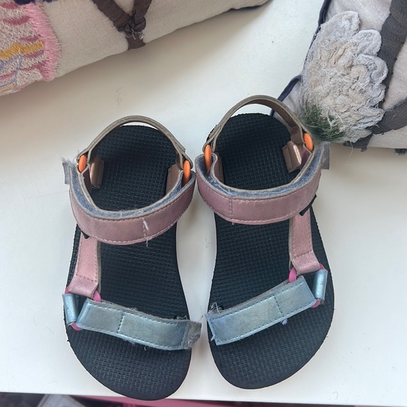 Teva | Shoes | Teva Pink And Blue Metallic | Poshmark